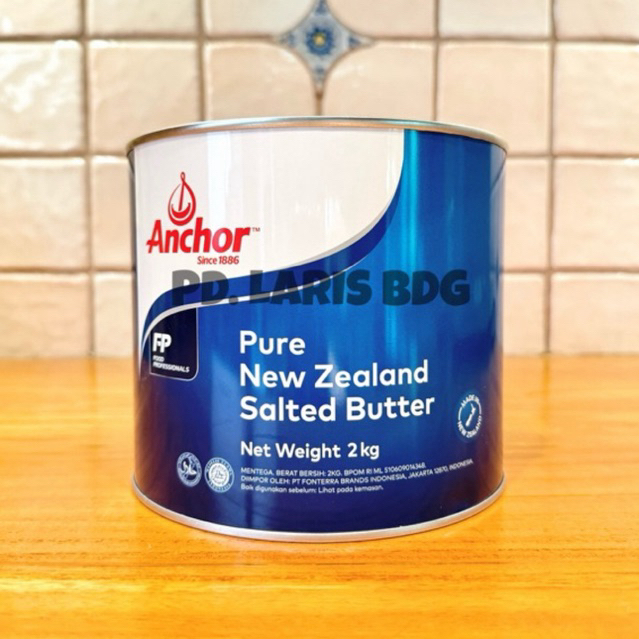 Jual ANCHOR BUTTER 2KG (ANCHOR PURE NEW ZEALAND SALTED BUTTER / MENTEGA ...