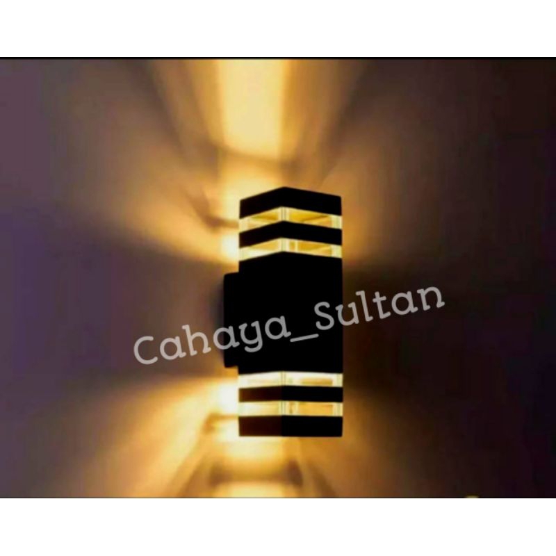 Jual Lampu hias dinding tempel depan teras rumah bahan PVC | Shopee ...
