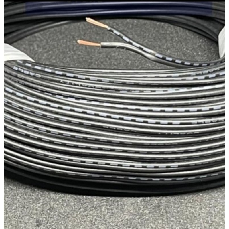 Jual Kabel AWG 24 2X18 0,12mm 5 Meter kabel 2 jalur hitam strip putih ...