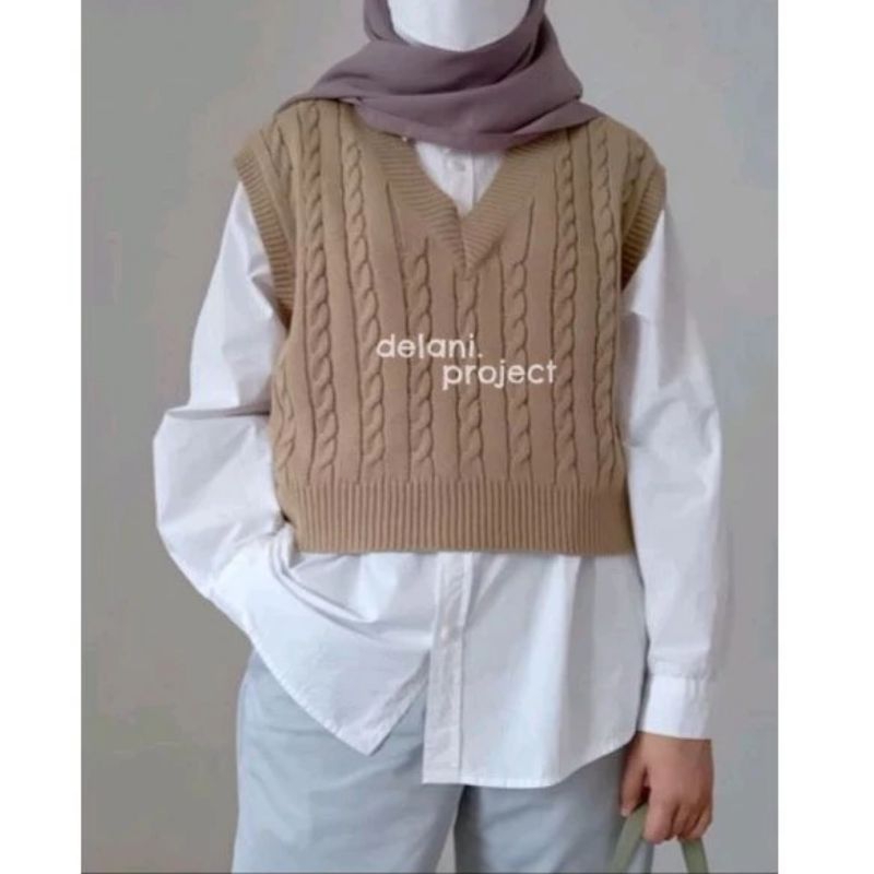 Jual Doha Vest Crop Delani.Project | Shopee Indonesia