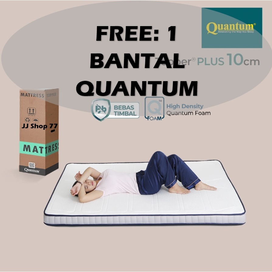 Jual Quantum Mattress Topper Plus TEBAL 10 cm 90 100 120 160 180 200 cm ...