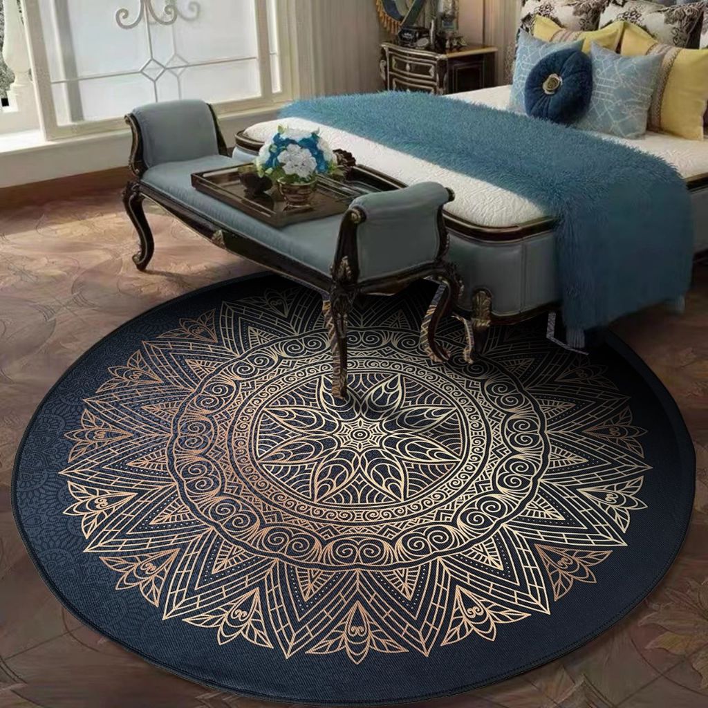 Jual Pusat Check Out - Karpet Bulat Motif Anti Slip Diameter 100Cm ...