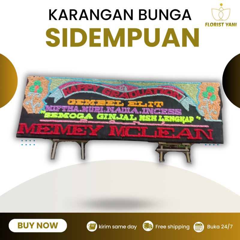 Jual PAPAN BUNGA HAPPY GRADUATION PADANG SIDEMPUAN/ KARANGAN BUNGA ...