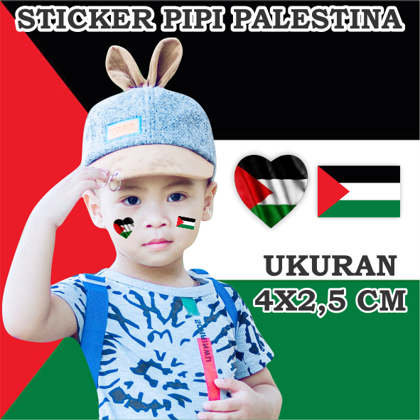 Jual Stiker pipi bendera palestina STICKER KONSER - STICKER BOLA ...