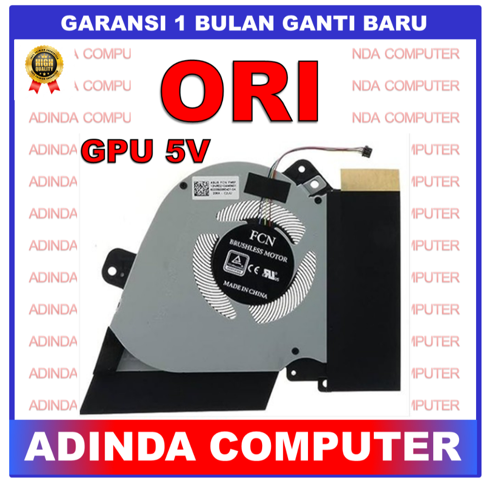 Jual Fan Asus ROG Zephyrus GU502D GA502DU GX502GV G15 M15 5V GPU ORI ...