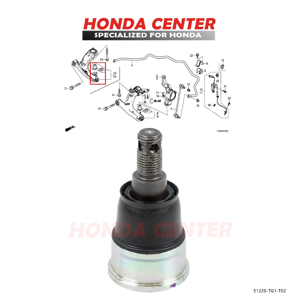 Jual Ball Joint Mobil Honda Brio Brv Mobilio 2014 2015 2016 2017 2018 ...