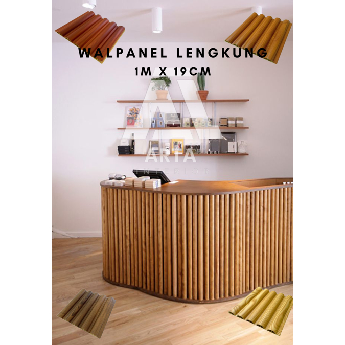 Jual WPC 1 M x 19 CM / WPC WALLPANEL LENGKUNG /SUPER AESTETIK / WPC ...