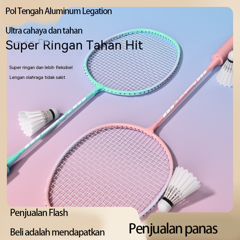 Jual Badminton racket/double racket set/couple racket/durable high ...