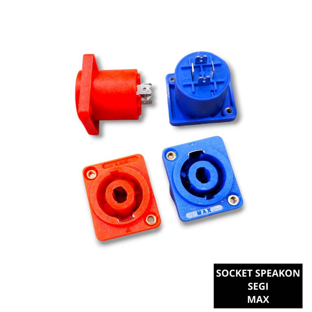 Jual Socket Speakon MAX / Soket Spikon Spicon Speacon Segi 4 Empat ...