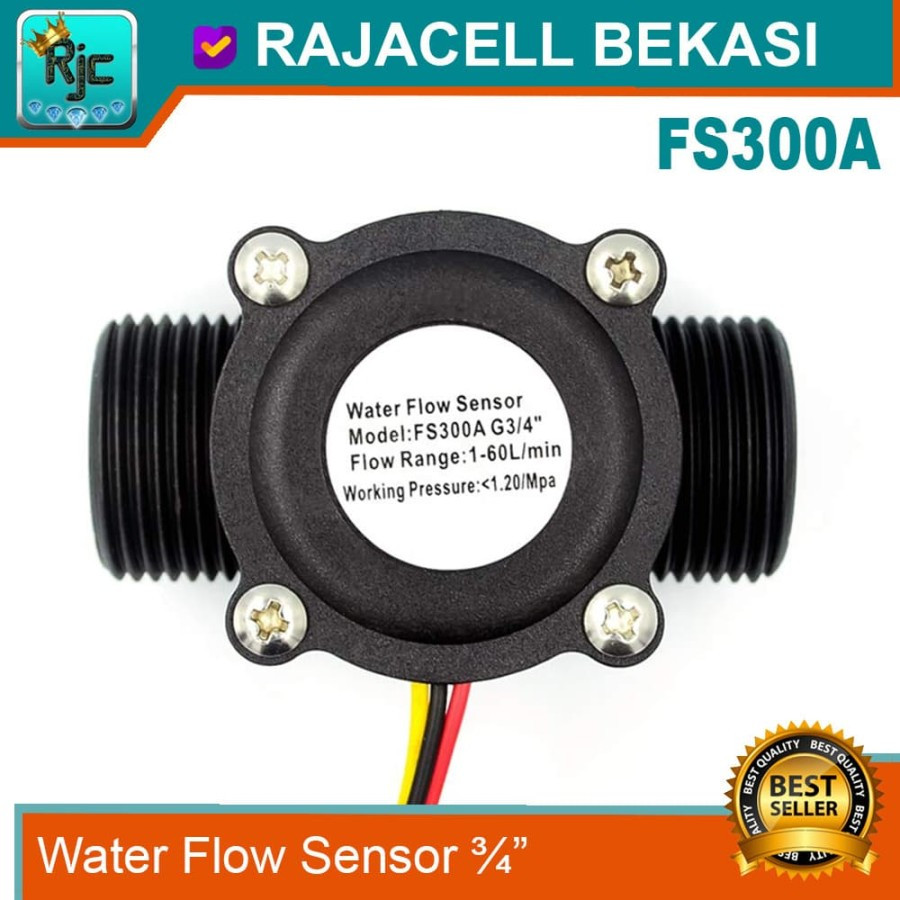 Jual DN20 3/4" Water Flow Sensor Turbine Hall Flowmeter 3/4 inch 1~60L/Min | Shopee Indonesia