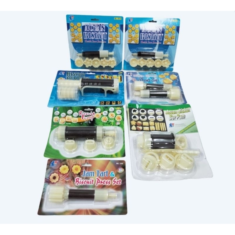 Jual Cetakan Kue Press / Pump Set Biskut ACUAN Kuih Jem Tat / Aneka ...