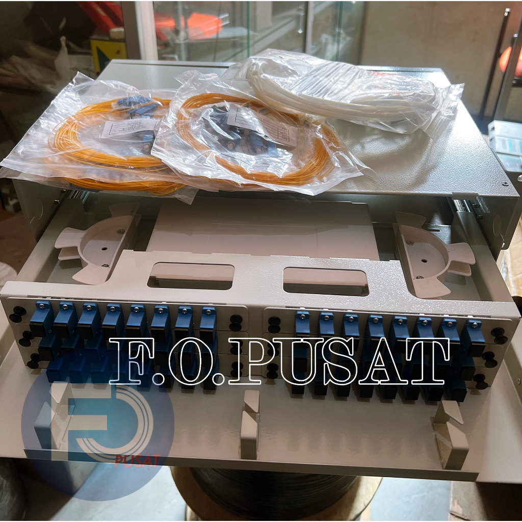 Jual ODF / OTB Rack 48 core Sc model NWC/ PAZ, Lengkap | Shopee Indonesia