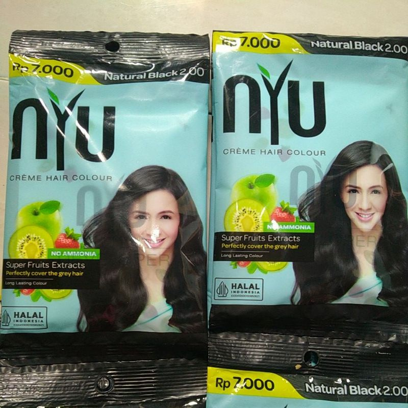 Jual Pewarna Rambut Alami Creme Hair Colour Long Lasting Colour NYU ...