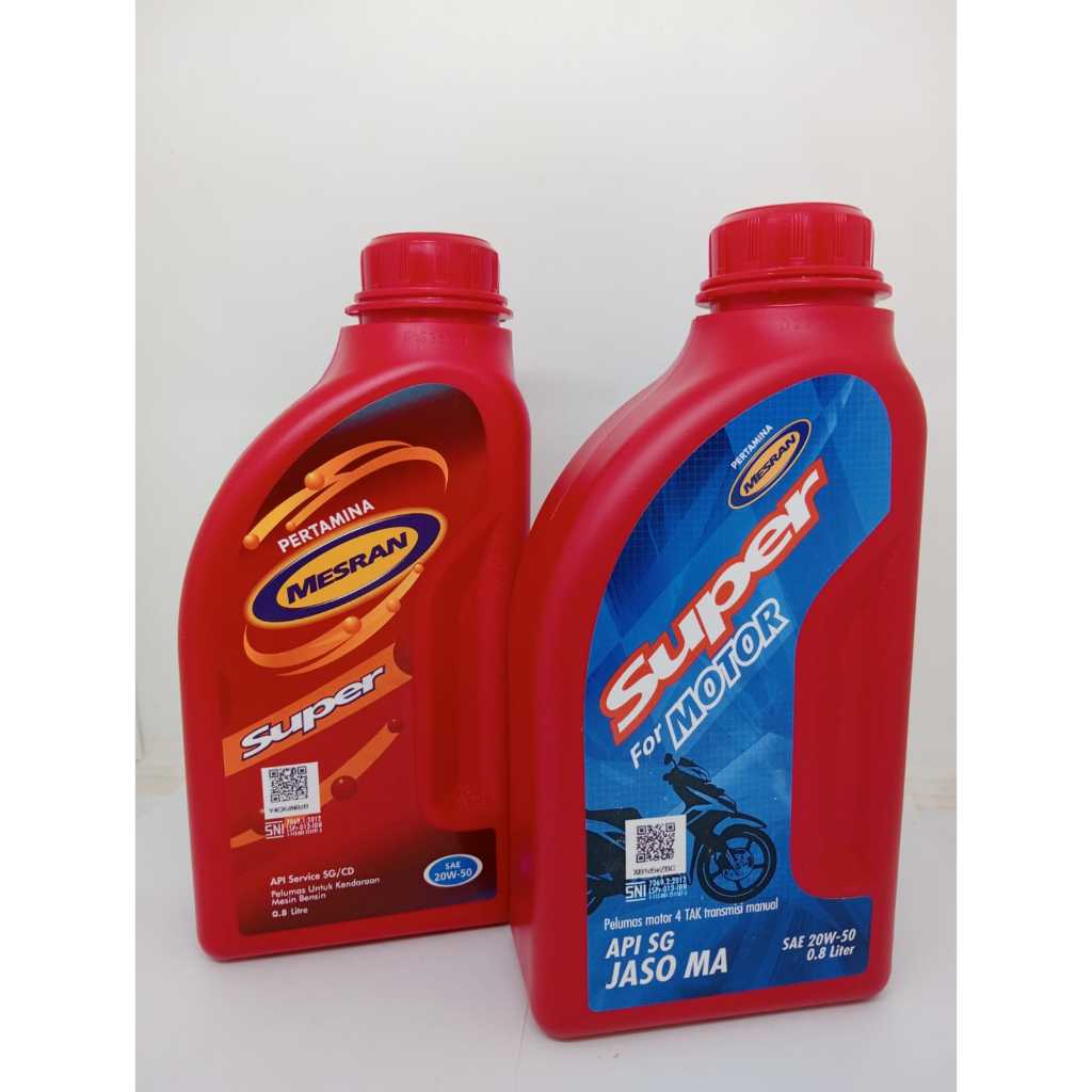 Jual Pertamina Oil Mesran Super Oli Series 800ml (Dijamin Asli ...