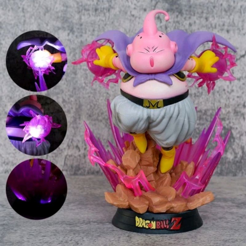 Jual Action figure dragon ball Majin boo GK statue LED base + box ...