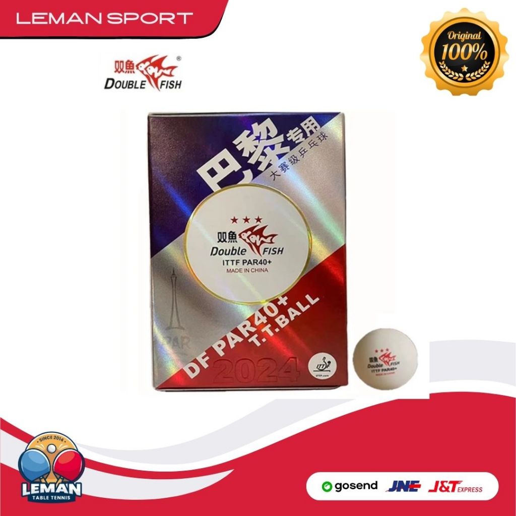 Jual Bola Double fish *3 Paris PAR40+ ITTF / Bola Pingpong Tenis Meja | Shopee Indonesia