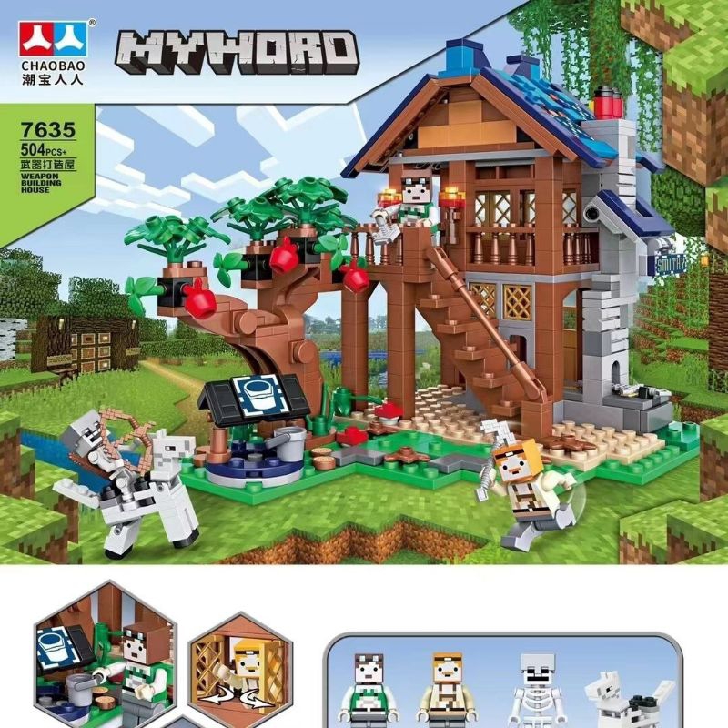 Jual MAINAN EDUKASI ANAK BRICKS MY WORLD MINICRAFT WEAPON BUILDING ...