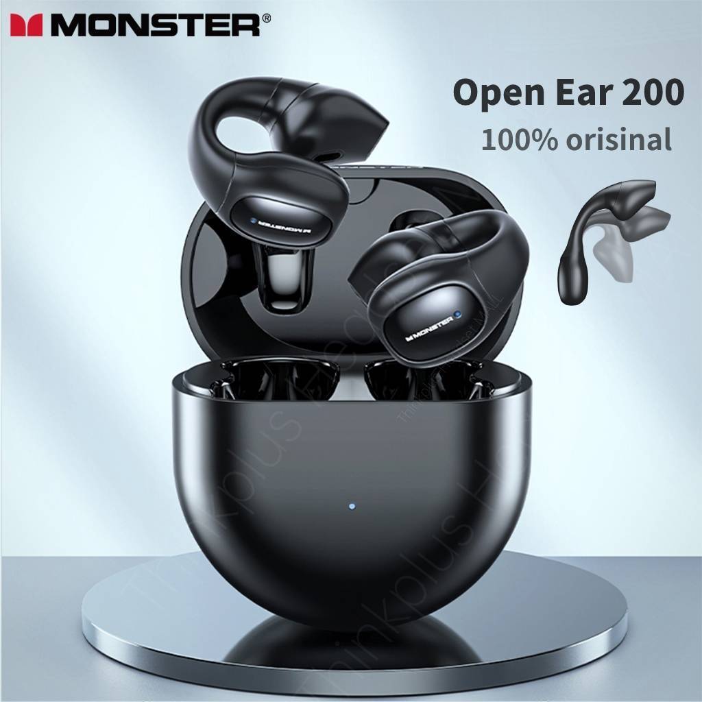 Jual Monster Open Ear 200 Earphone Bone Conductor Wireless Bluetooth 5. ...