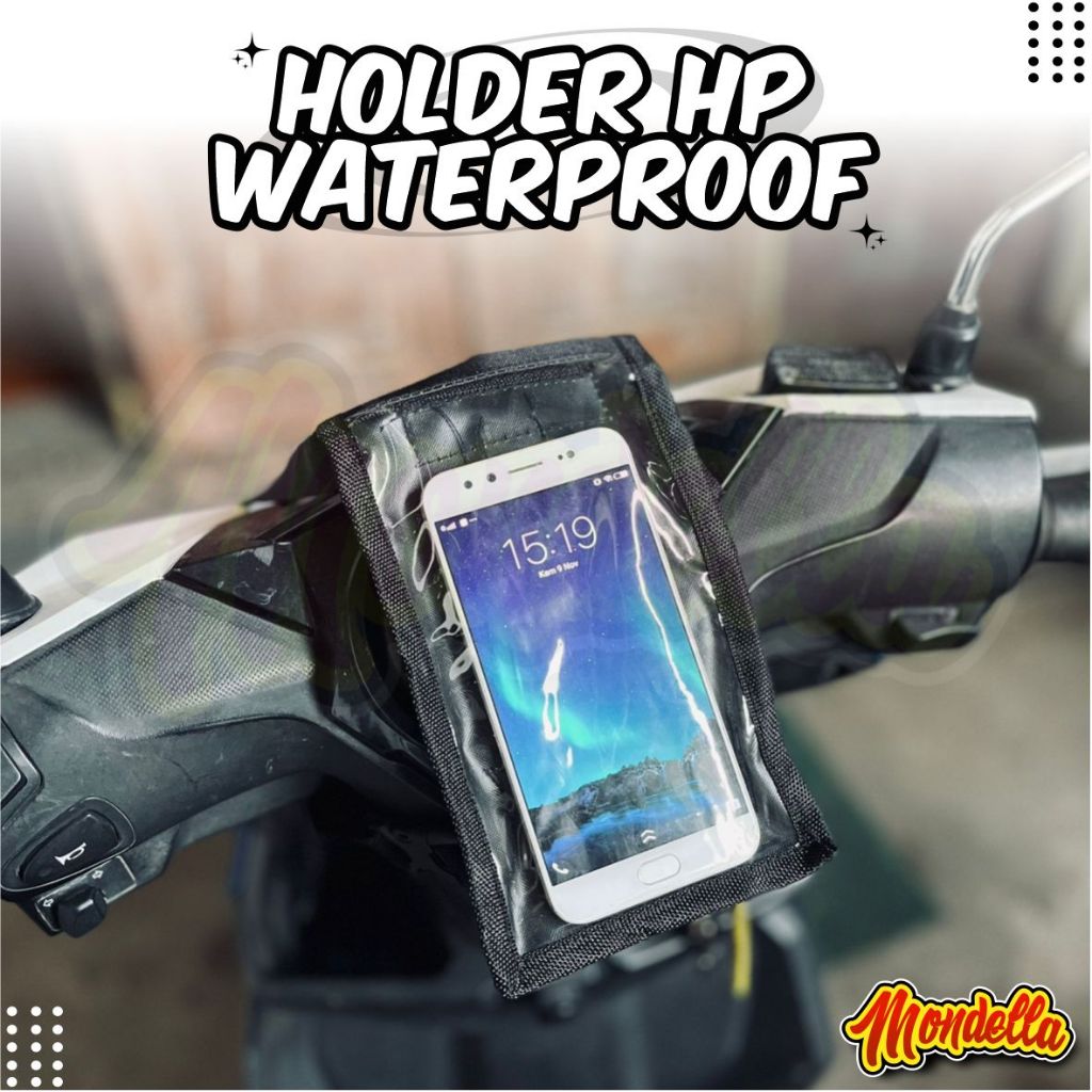 Jual Tas Holder Motor Tas Hp Waterproof Di Stang Motor Sling Bag Hp ...