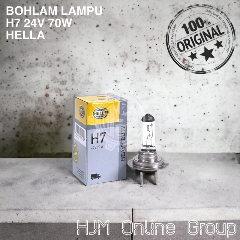 Jual BOHLAM LAMPU HALOGEN HELLA H7 24V 70W ORIGINAL | Shopee Indonesia