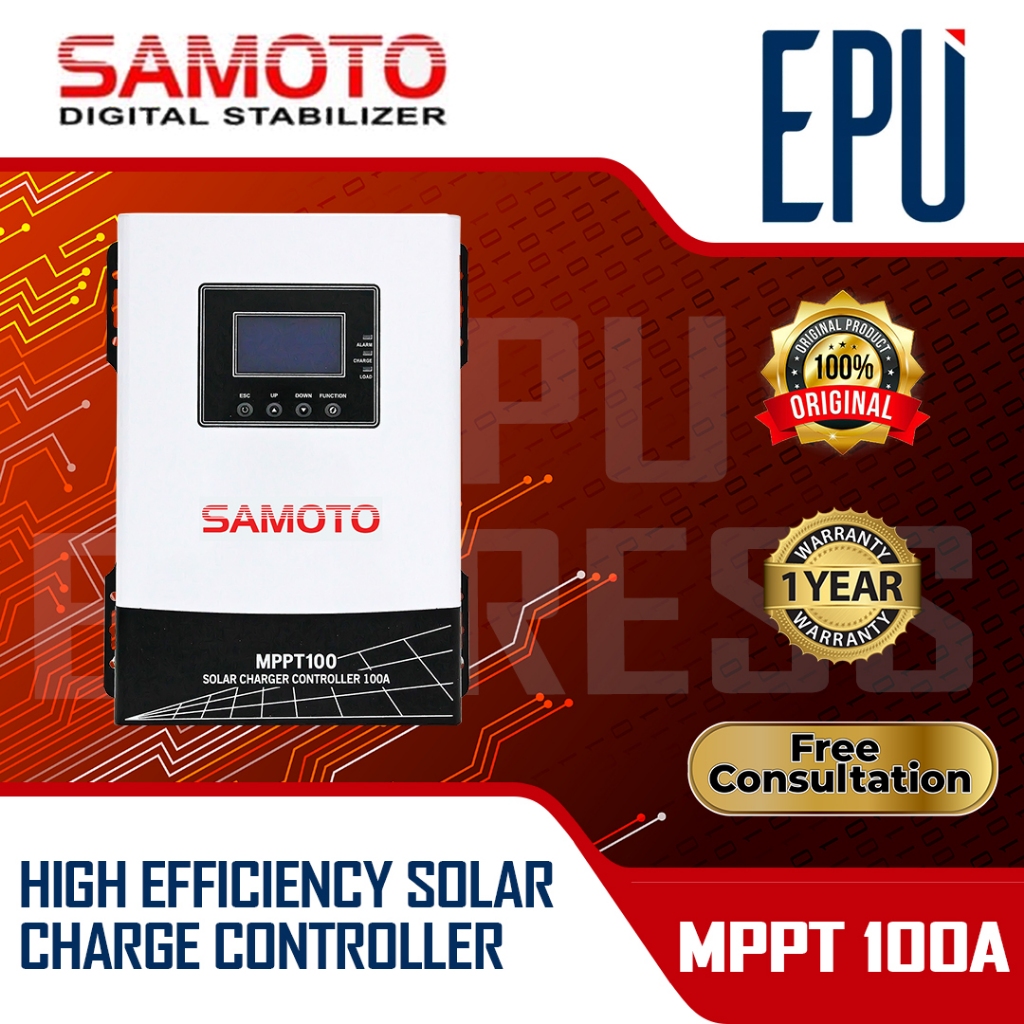 Jual Samoto Solar Charge Controller MPPT 100A 12V Solar Charger MPPT100 ...