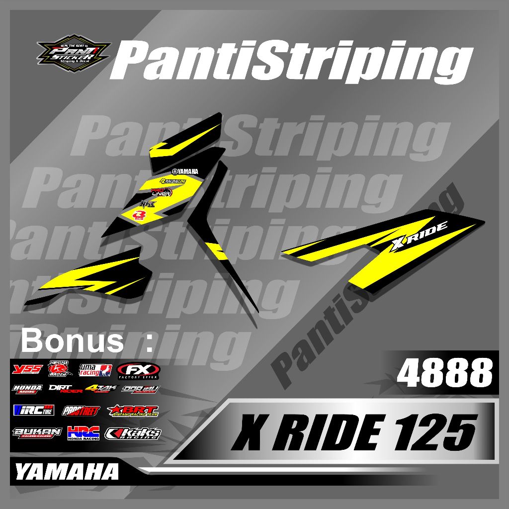 Jual Sticker Striping Motor X RIDE 125 - Sticker MOTOR X RIDE 125 ...