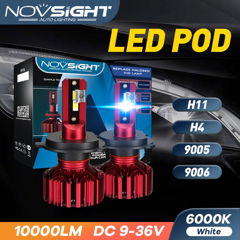 Jual Novsight N11S 2 Pcs 10000LM 12V 600W Car Light Bulbs H4 H17 Car Headlight Fog Lamp 3 Years ...