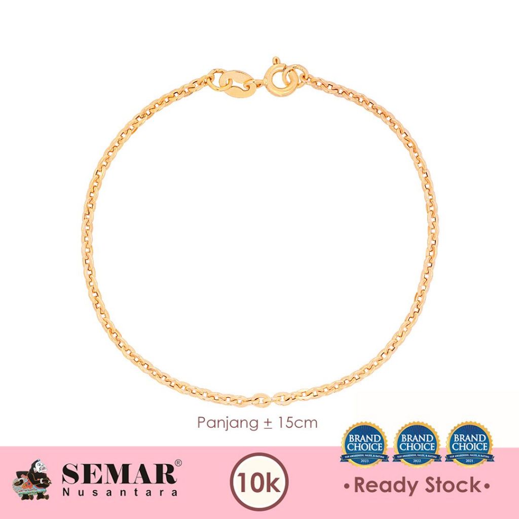 Jual Gelang Emas Mini Lorenia Super Ringan Gold 10K Semar Nusantara ...