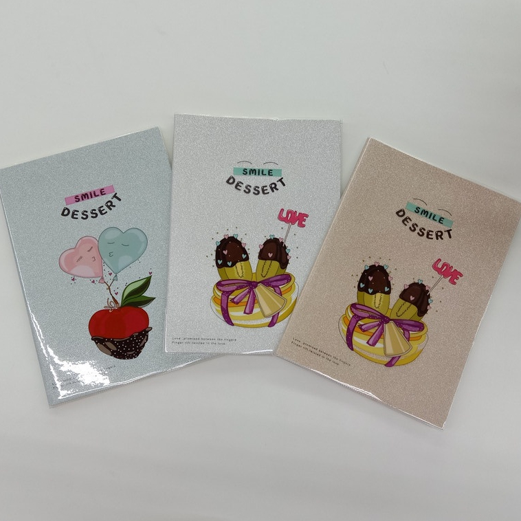 Jual Notebook Glitter Buku Catatan Dengan Cover Glitter Note Book ...