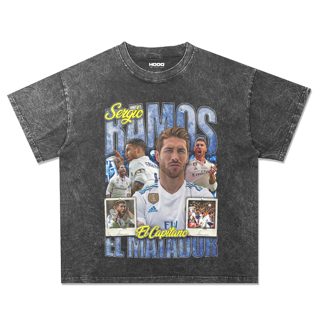 Jual Kaos SERGIO RAMOS Oversize Model Washed Stone Wash / SERGIO RAMOS ...
