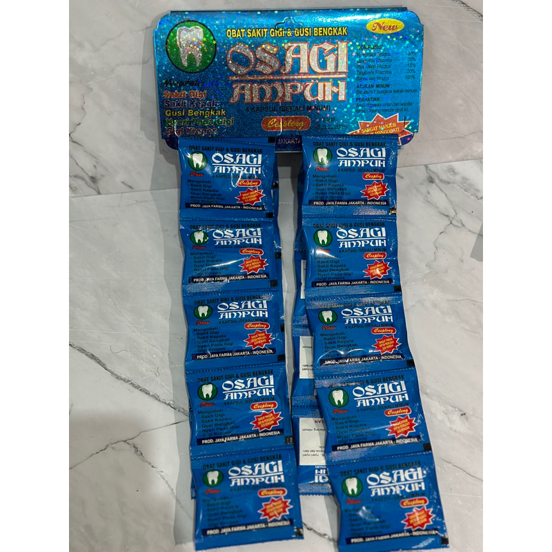 Jual OSAGI BIRU MUDA KAPSUL ORIGINAL (OBAT SAKIT GIGI) | Shopee Indonesia