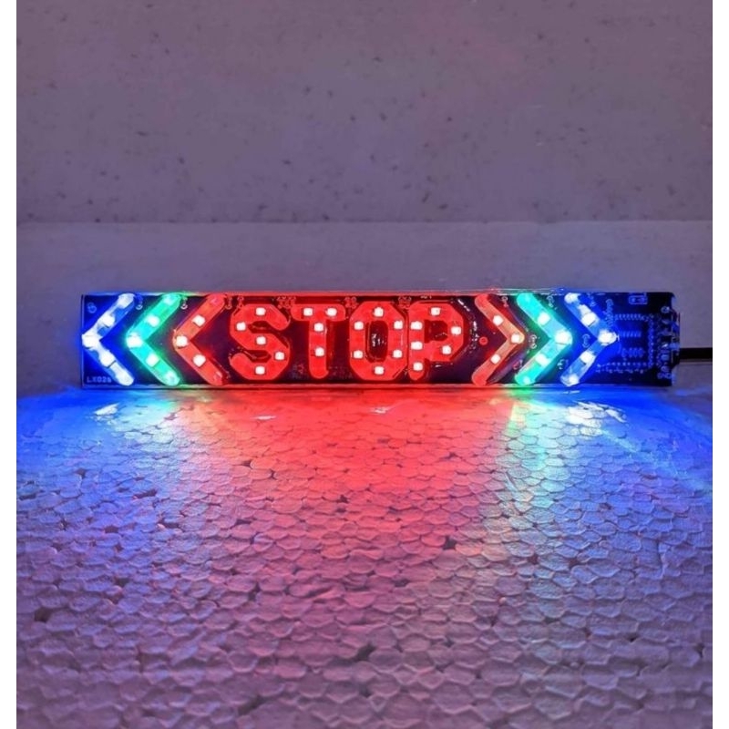 Jual LAMPU LED TULISAN STOP 20 CMRGB (RUNNING SEN KIRI DAN SEN KANAN ...