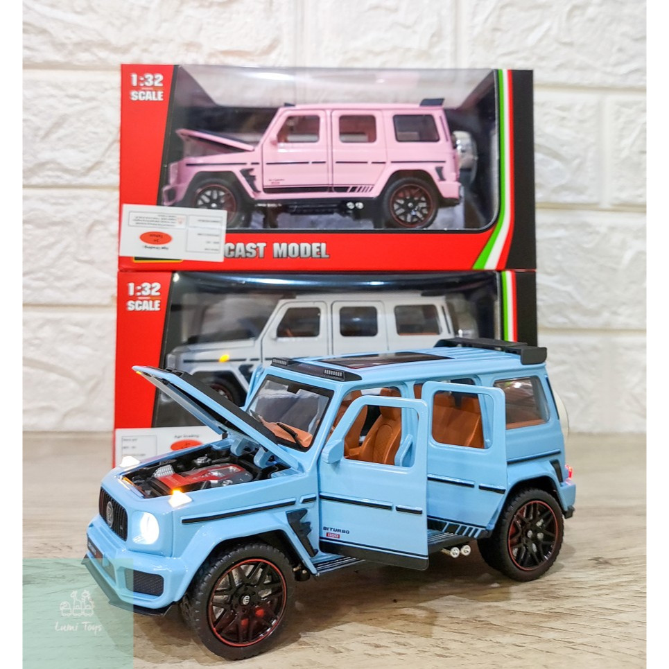 Jual Diecast Mobil Mercy Jeep Brabus Pullback Lampu Suara Skala 1:32 ...