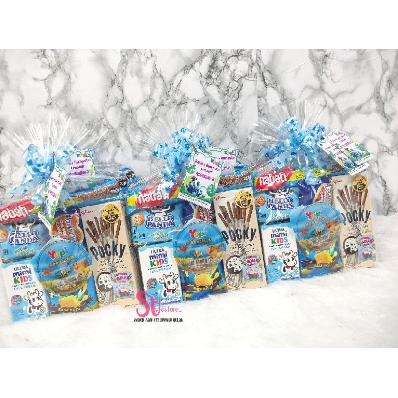 Jual Snack Serba Biru || Snack Ulang Tahun Kekinian || Paket snack tema ...