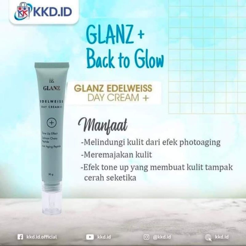 Jual GLANZ EDELWEISS DAY (+) | Shopee Indonesia