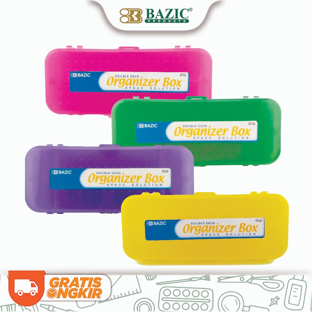 Jual Bazic Organizer Box - Tempat Pensil / Kotak Serbaguna | Shopee ...