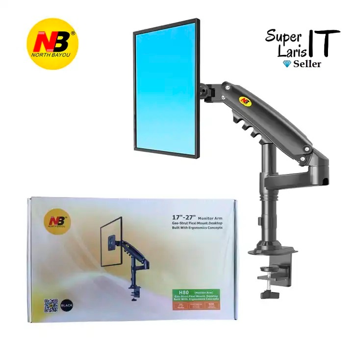 Jual Bracket TV Monitor North Bayou NB H80 17"-27" Max Load 2-9 Kg Vesa | Shopee Indonesia
