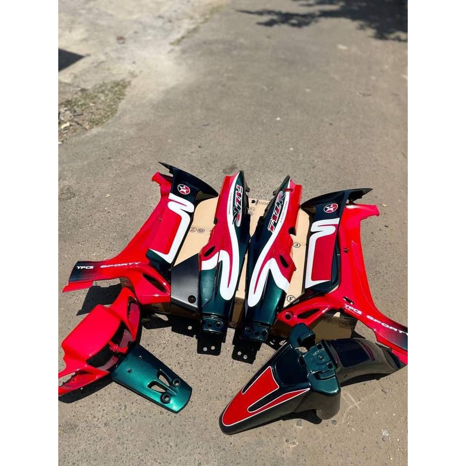 Jual Cover Body Fizr F1zr Caltex Hijau Merah Full Set Halus Cover Bodi ...