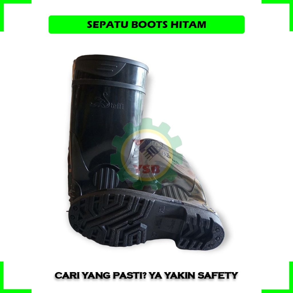 Jual Sepatu Boot Boots Karet Tinggi Panjang 40-41cm 40 - 41 cm Warna ...