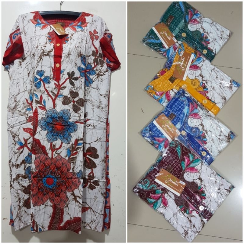 Jual YULI DASTER 04 ALANA LD 120 CM PB 105 CM BATIK SESAWI LABEL COKLAT ...