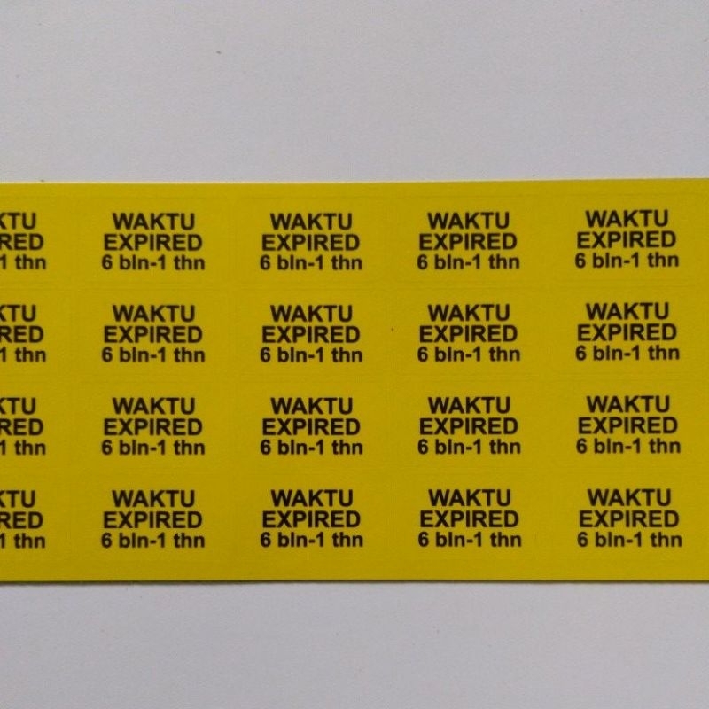 Jual Label Expired Obat Ukuran Ideal (Paket) | Shopee Indonesia