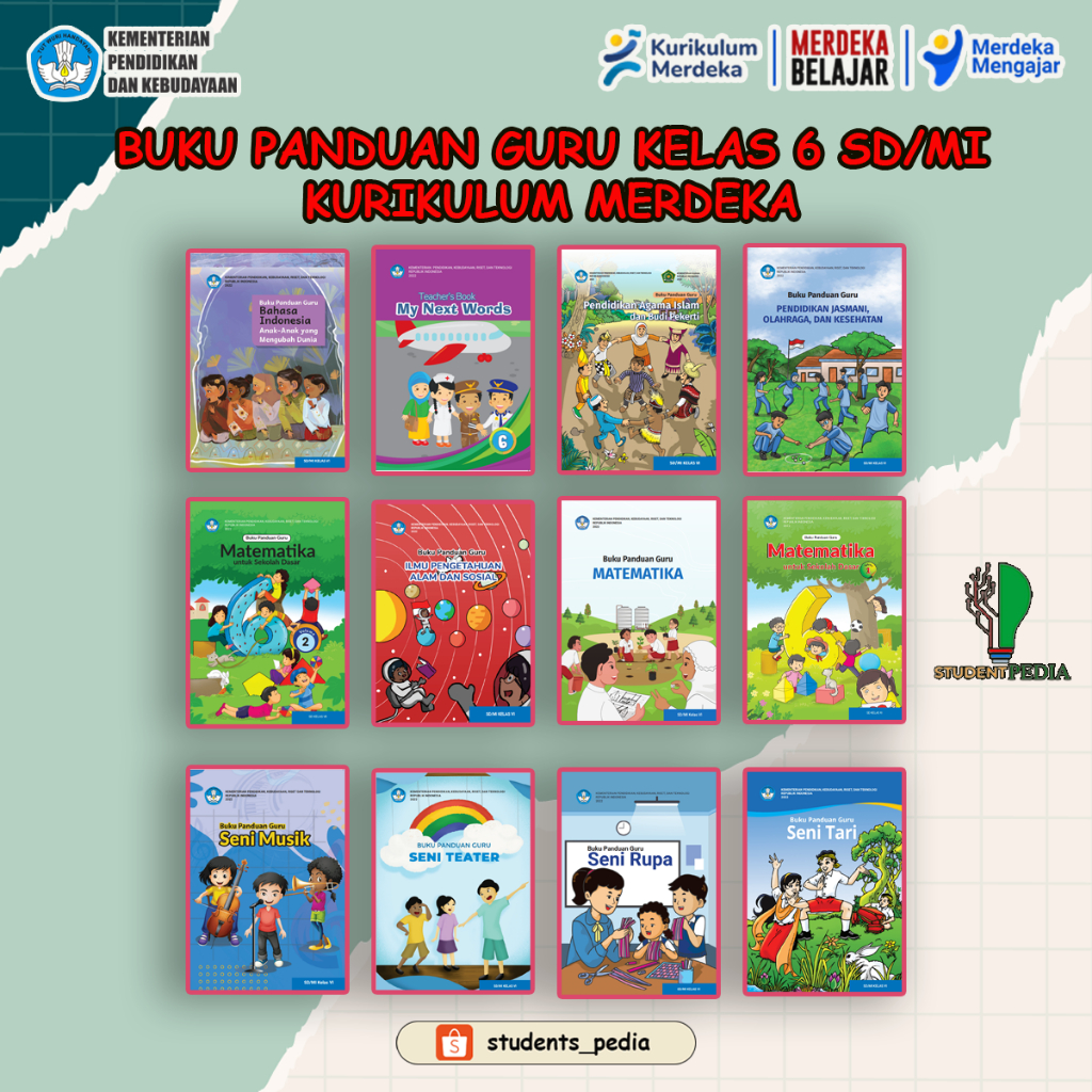 Jual Student Pedia - Buku Panduan Guru Untuk Kelas 6 SD/MI - KURIKULUM MERDEKA | Shopee Indonesia