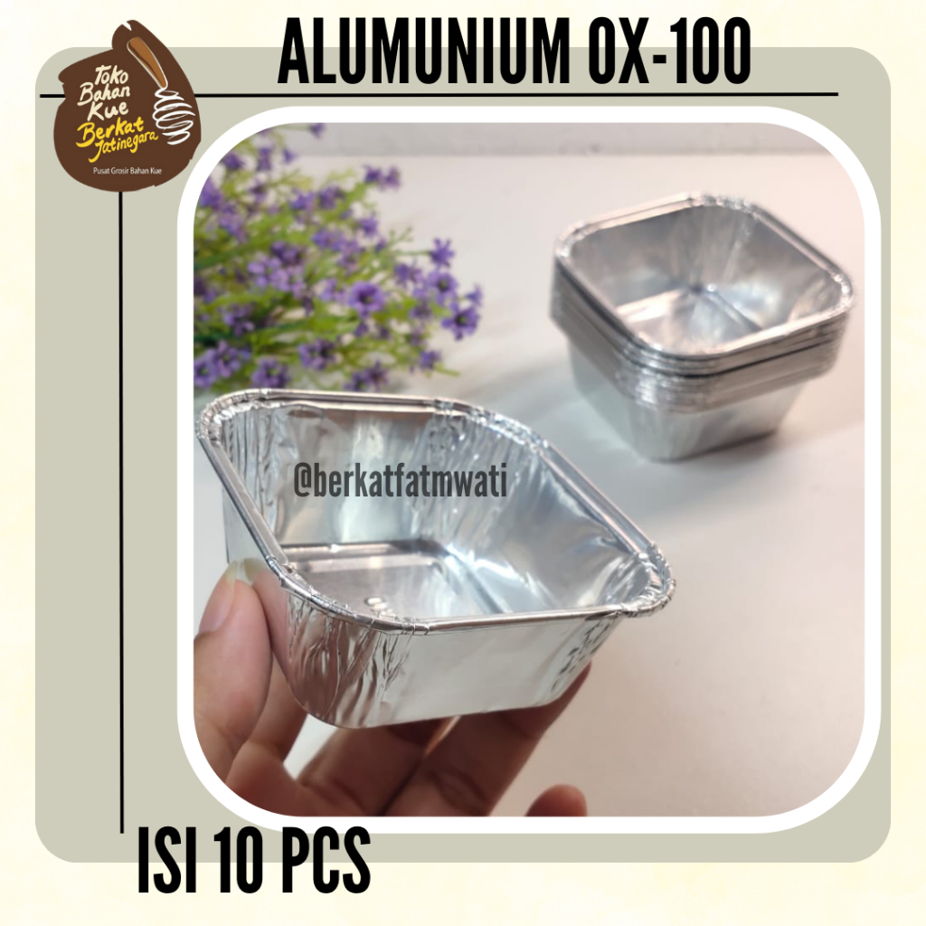 Jual ALUMUNIUM FOIL CUP OX 100 / set (isi 10pcs) | Shopee Indonesia