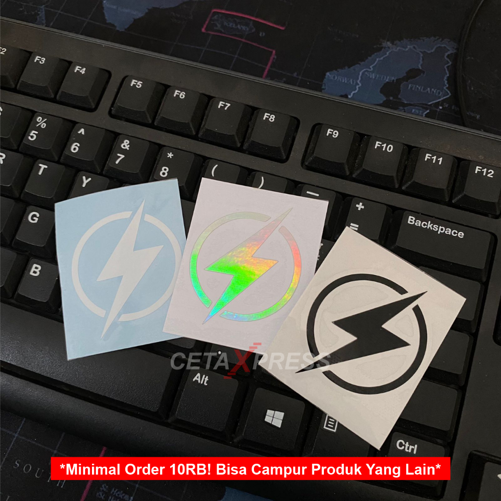 Jual STICKER LINGKARAN PETIR CUTTING VIRAL | Shopee Indonesia