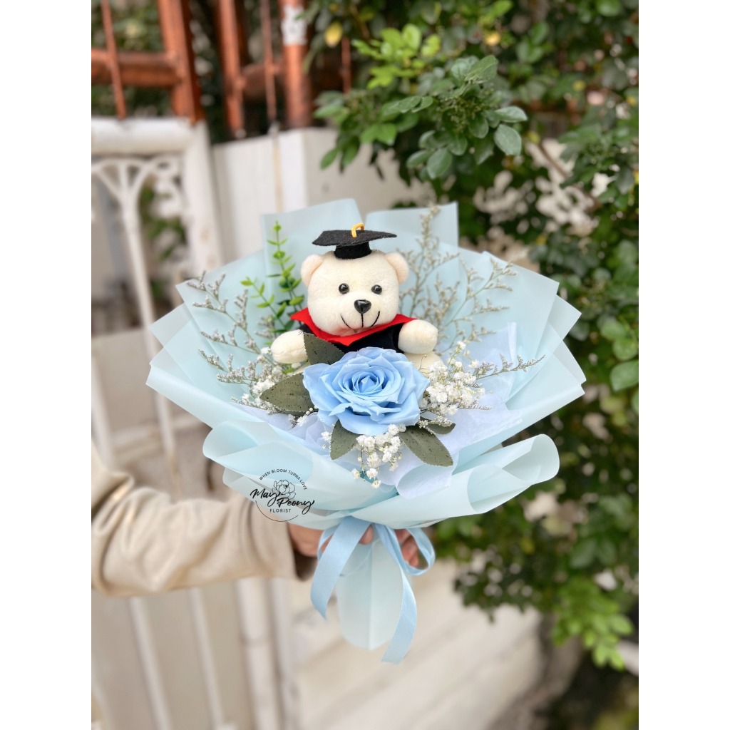 Jual ARTIFICIAL ROSE BOUQUET GRADUATION - BUKET BUNGA WISUDA BUKET ...