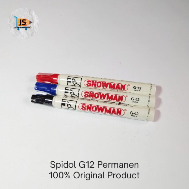 Jual Spidol Snowman Permanen G12 Permanent Marker | Shopee Indonesia