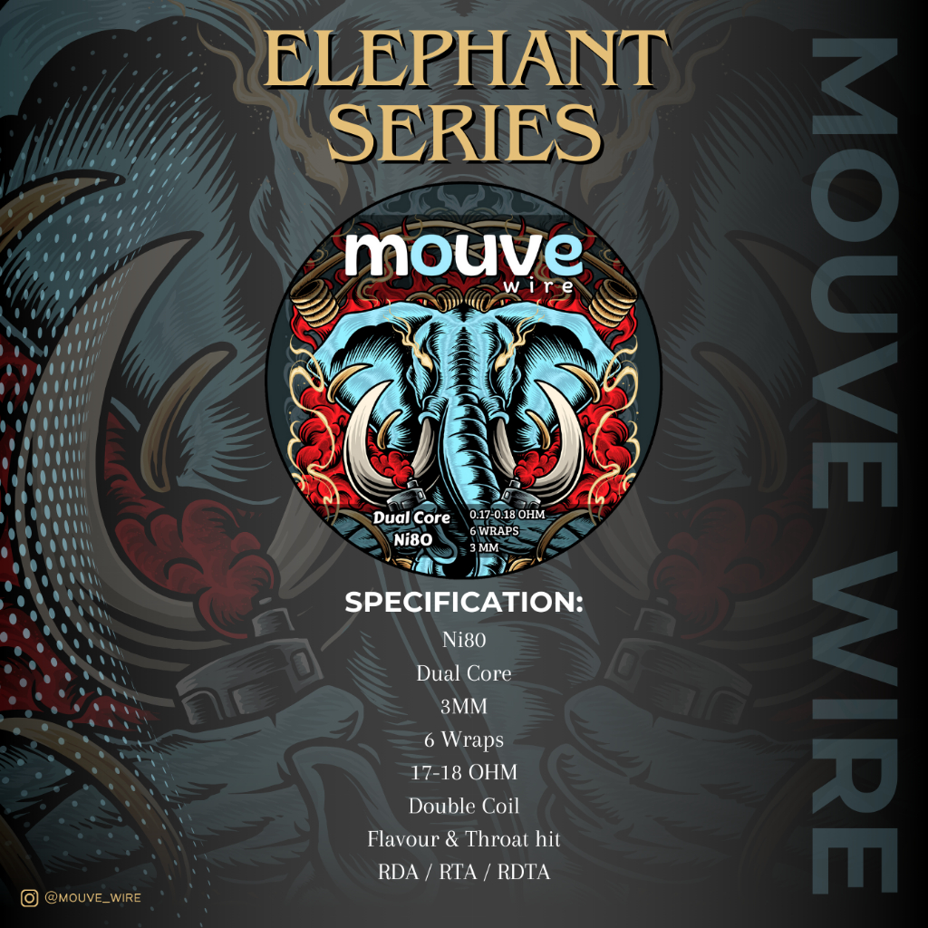 Jual Sticker Mouve Wire GAJAH Kisscut | Shopee Indonesia