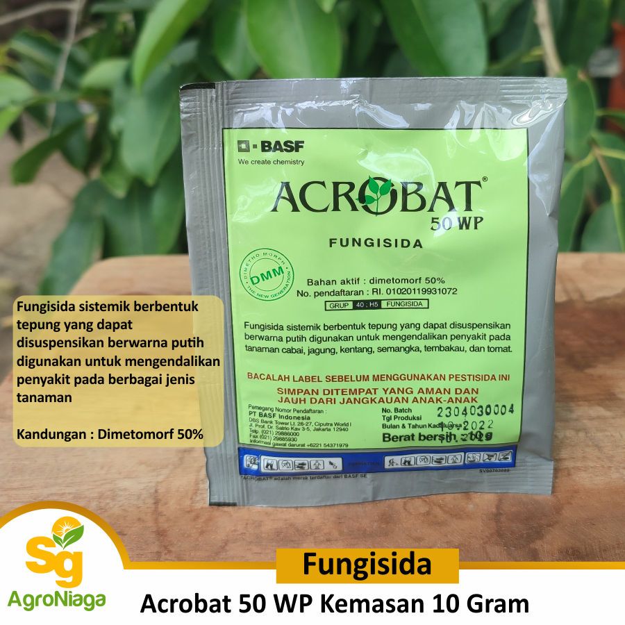 Jual Fungisida Sistemik Acrobat 50 WP Kemasan 10 Gram | Shopee Indonesia