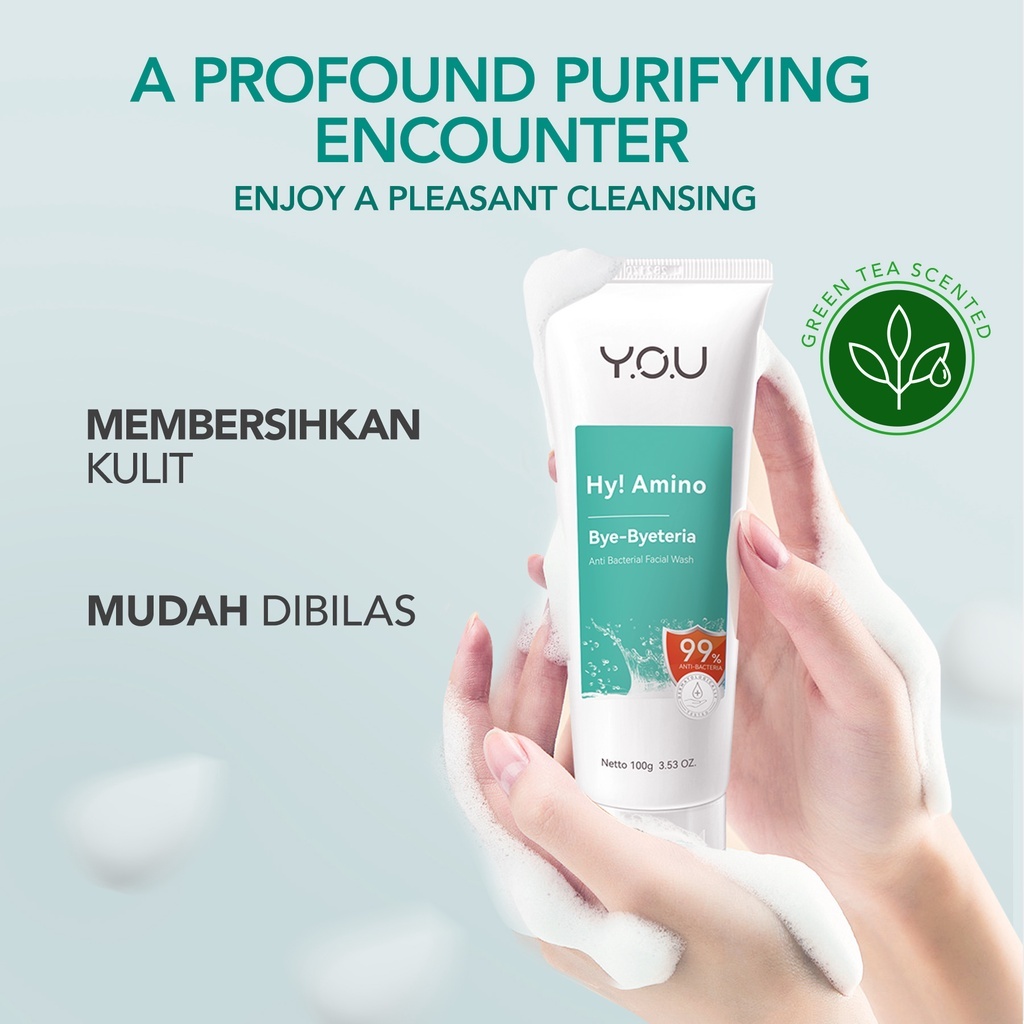 Jual YOU Hy! Amino Facial Wash 100gr || Oil Control || Brightening ...