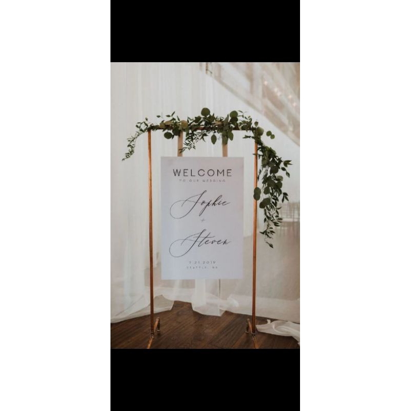 Jual Standing welcome sign / Standing foto dekorasi pernikahan ...